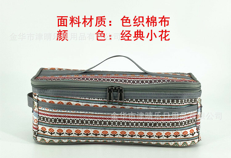 Посуда Сумка Кемпинг Кухонные принадлежности Сумка для хранения Этнический стиль Уличная сумка для пикника Портативная