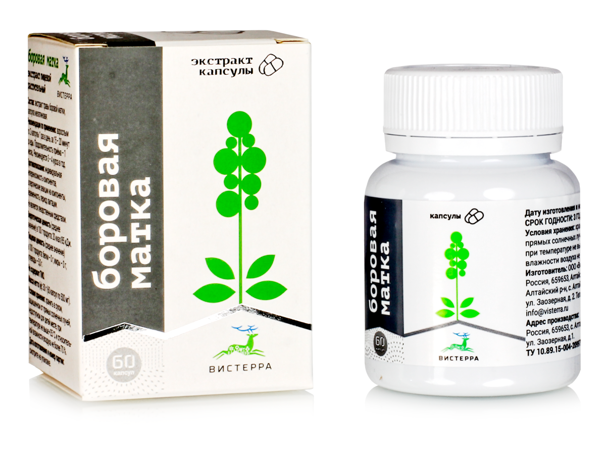Боровая матка 60 капс для работы репродуктивной системы