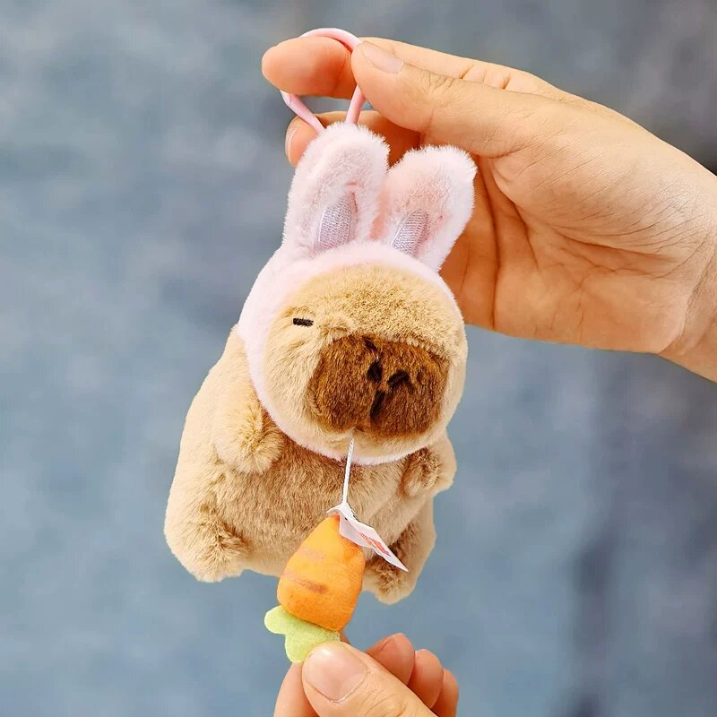 Милый плюшевый кулон-игрушка в виде капибары, новая детская игрушка-подвеска для сумки, плюшевая игрушка-кукла на