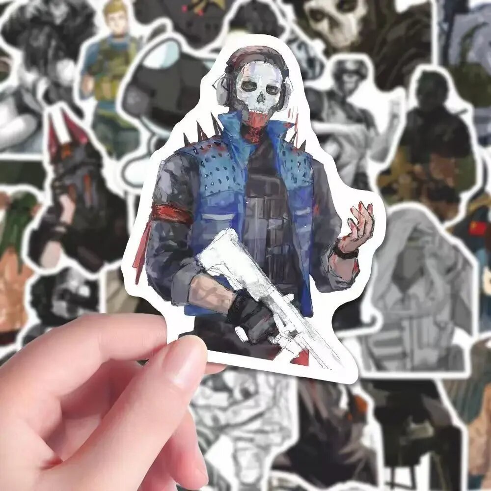 Водостойкие наклейки Call of Duty COD Ghosts для детей