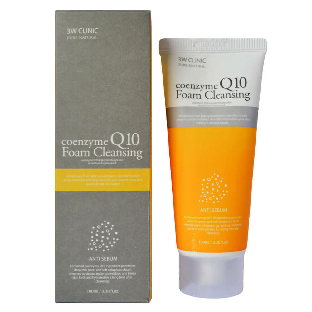 Пенка для умывания 3W Clinic Q10, 100мл