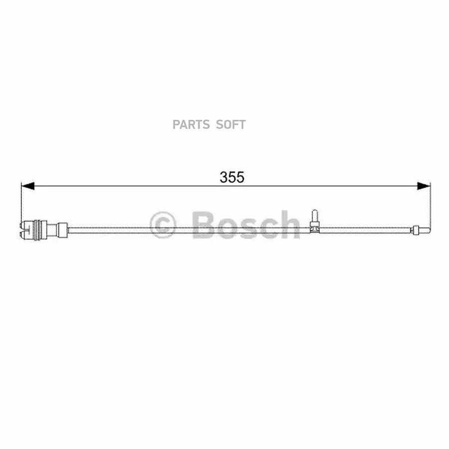 Сигнализатор, износ тормозных колодок от официального дистрибьютора, BOSCH, артикул 1987473034