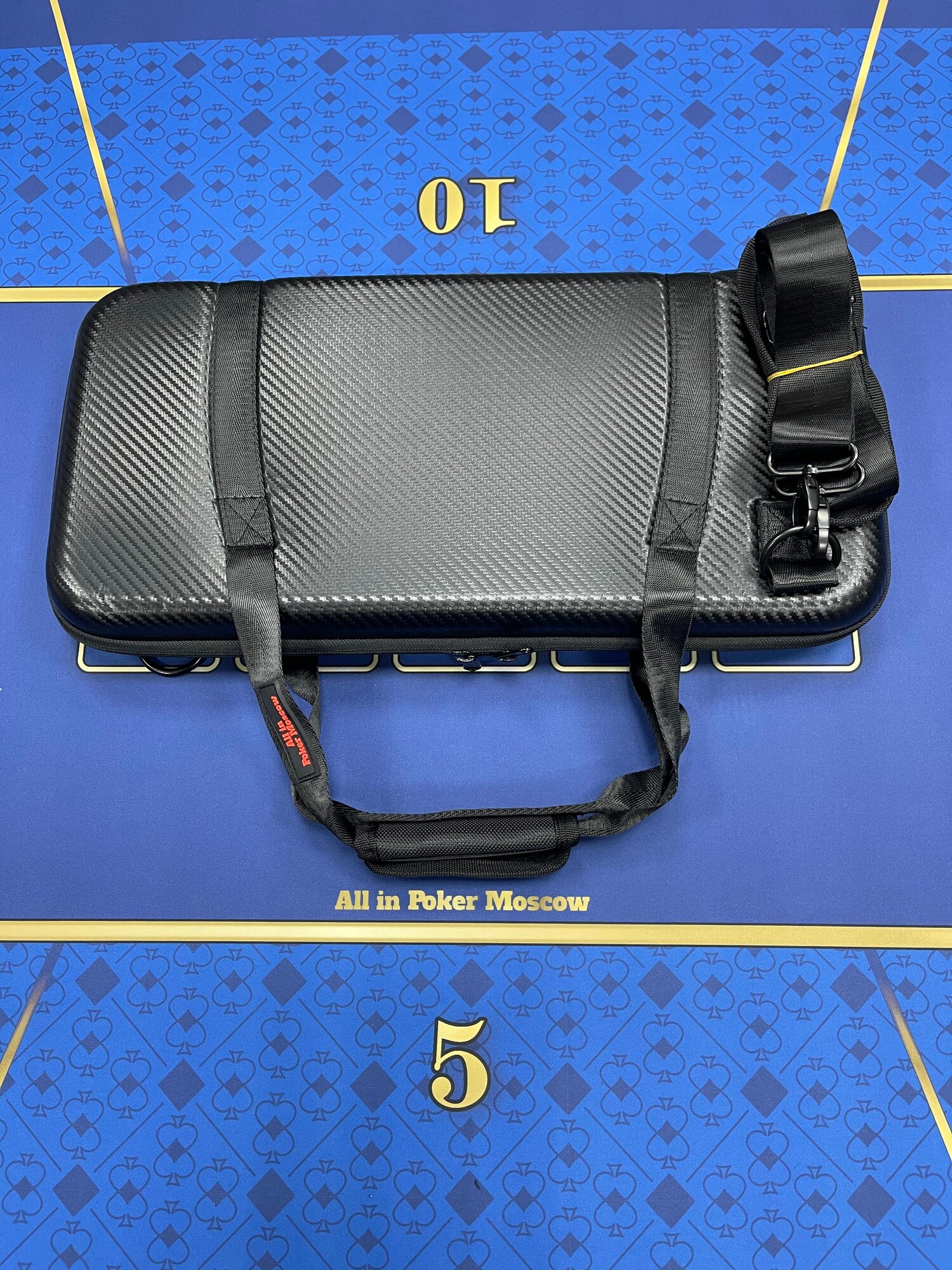 Кейс для покерных фишек на 300 штук Эко-Кожа черный