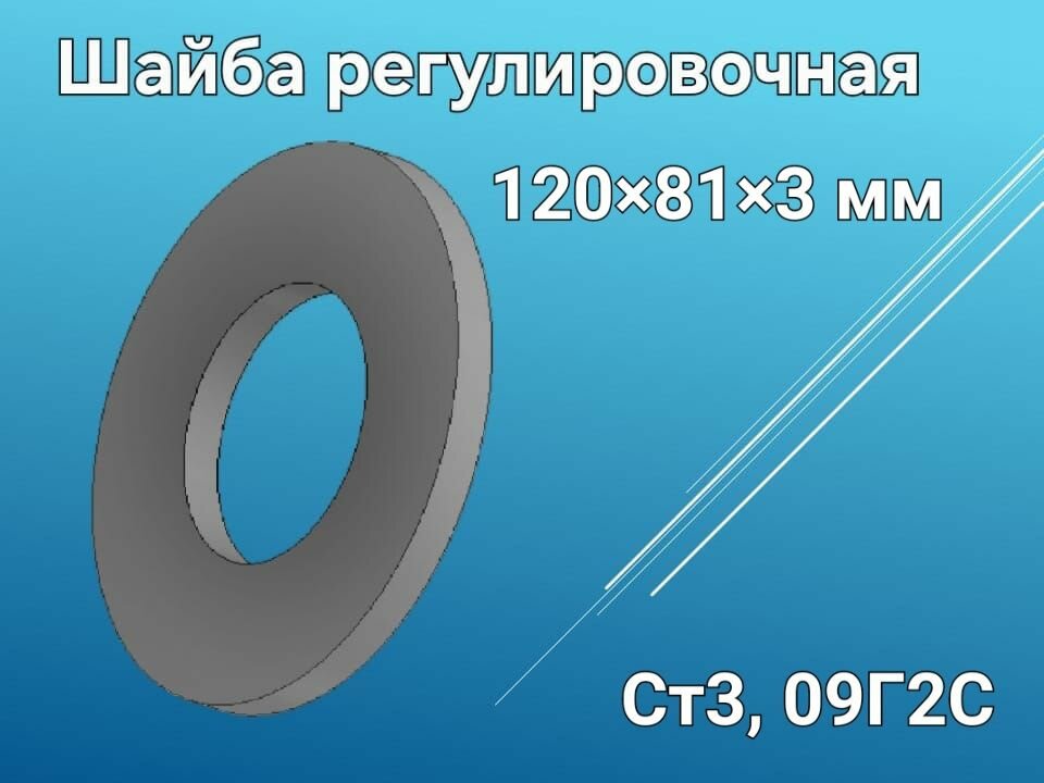 Шайба проставочная (шайба регулировочная) 120*81*3 мм