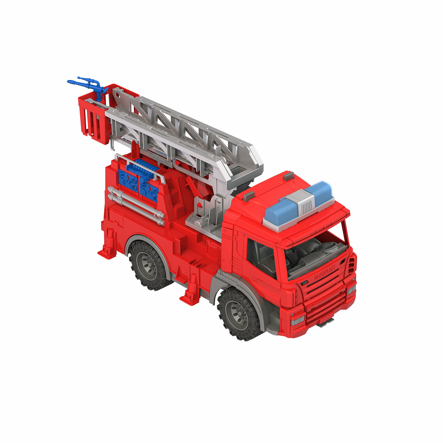 Машина игрушечная спецтехника: "Пожарная", пластиковая, 49,4x20,4x25,5 см, нордпласт, 203