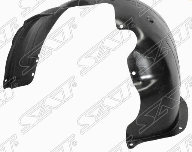 Подкрылок SAT 86811H0700, для Kia Rio, черный, левый, передний