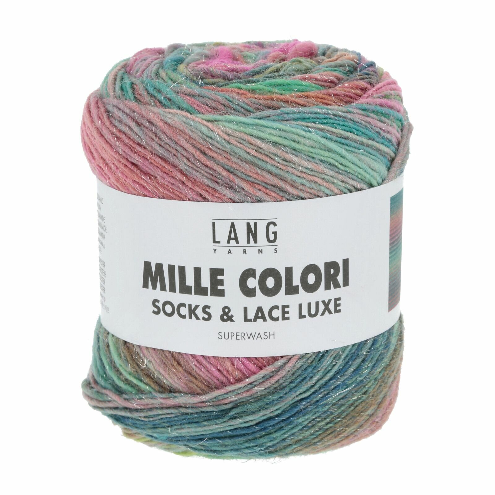 Носочная пряжа Lang Mille Colori Socks & Lace Luxe (859.0200) 1 моток
