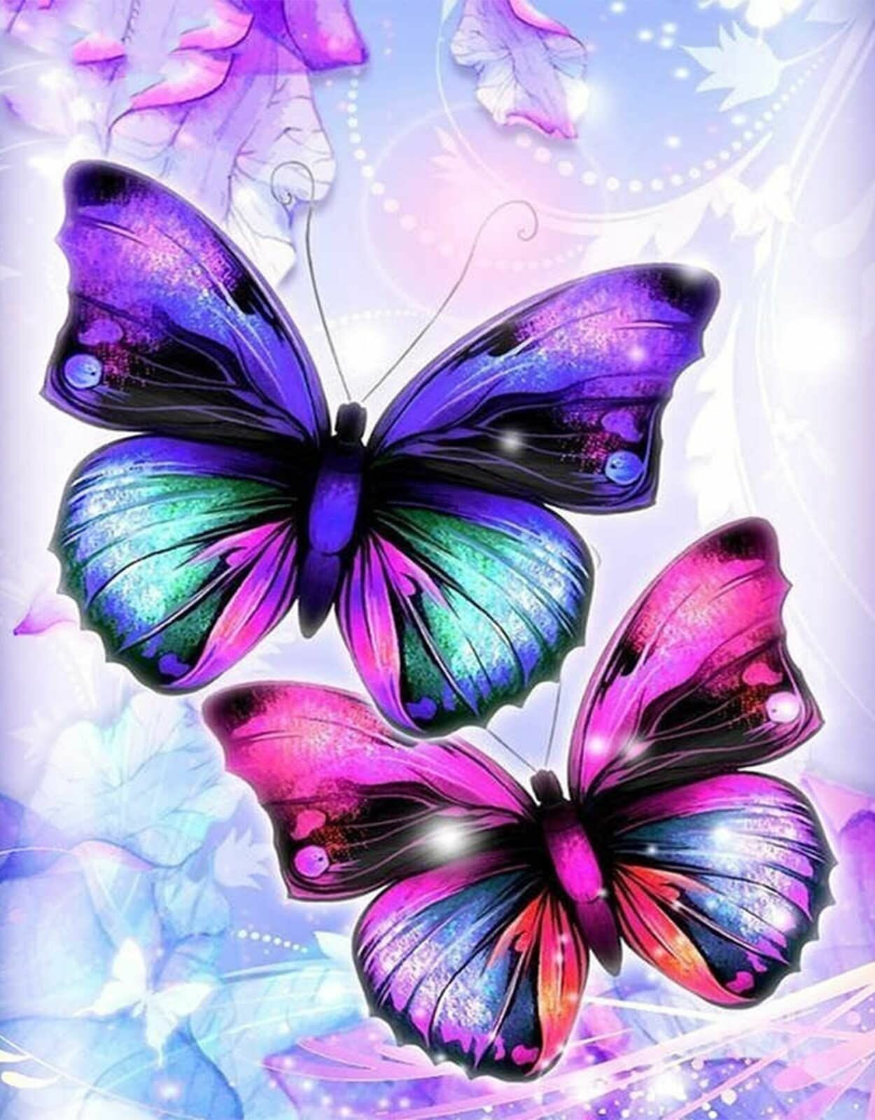 Алмазные Мозаики "Бабочка" постер знаменитости декоративная роспись40x60cm