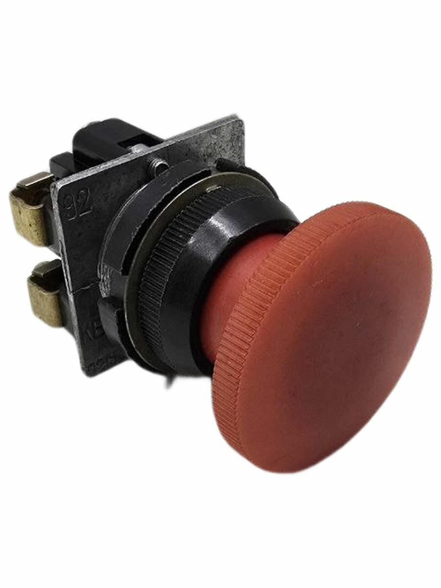 КЕ-021 У3 исп.5, красный, гриб без фиксации, 1з, IP40, 10А, 660В, выключатель кнопочный