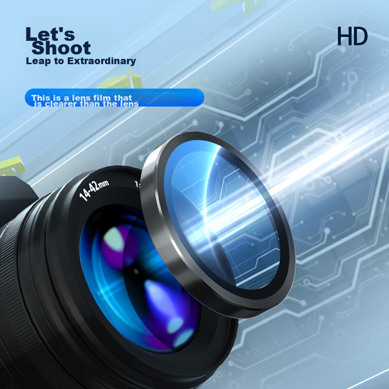 Mr. Blue Gorilla Lens Protector for Samsung S24 Ultra, Rear Camera Protection Film for Galaxy S24 Ultra, High-Definition Anti-Drop, Titanium Original