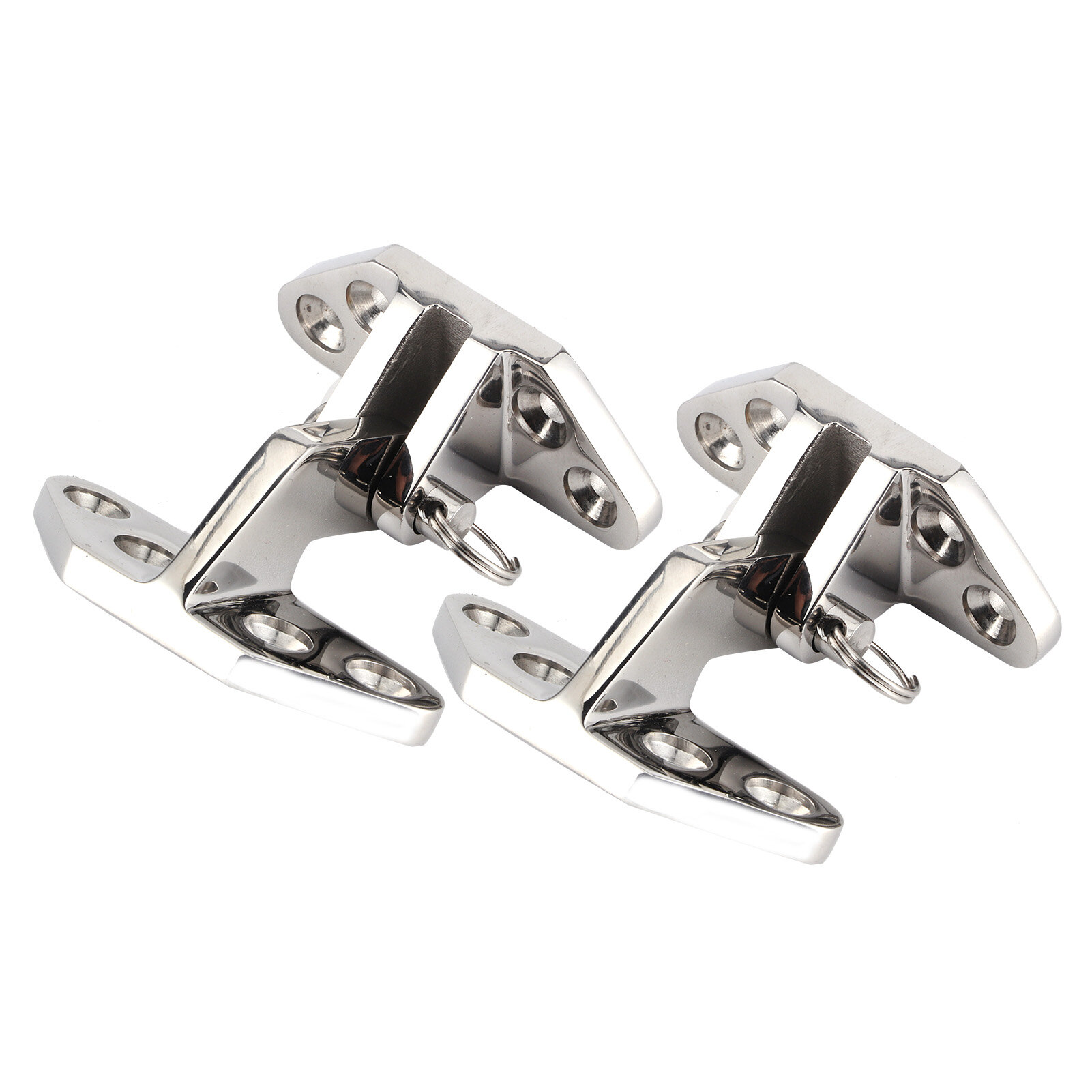 2 шт. петли морского люка, нержавеющая сталь 316, зеркальная полировка, съемный штифт, фурнитура для лодки