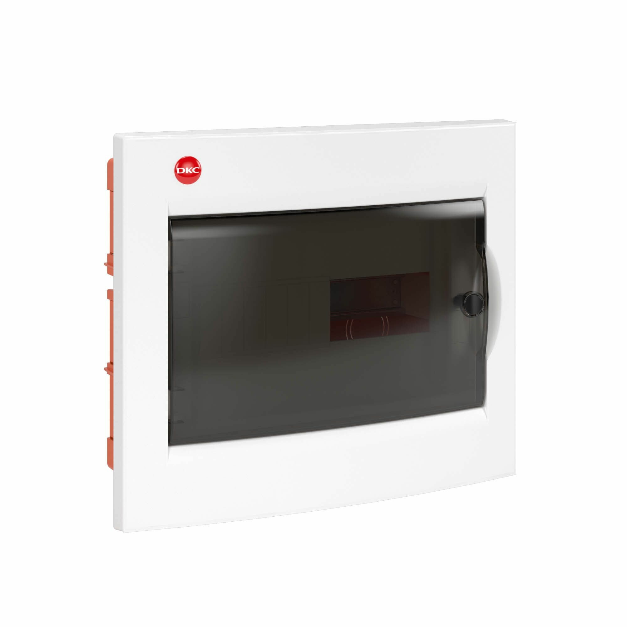 DKC Щиток встраиваемый с дверцей 12 мод, IP41, белый, с клеммным блоком 63А, RB12B4TWD