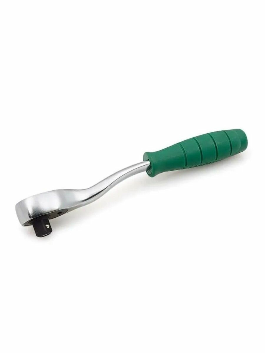 Трещотка 1/4" с быстрым сбросом, с изогнутой рукояткой на 72 зуба Hans 2162GQ, 160 мм