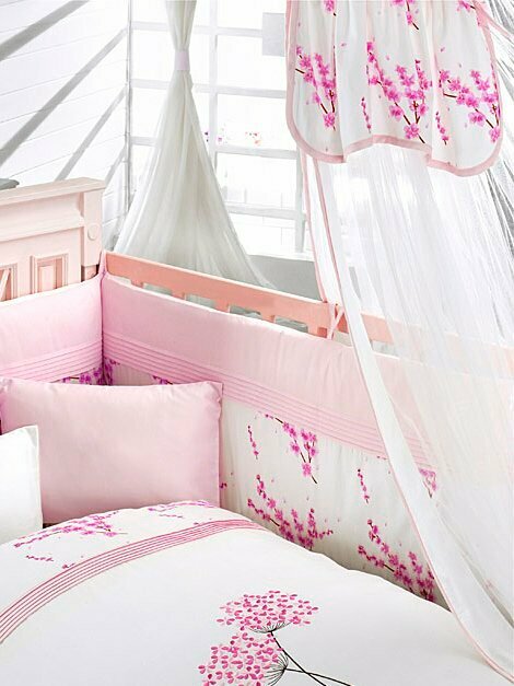 Балдахин для кроватки детской серии BLOSSOM 150*450 см (стандарт)