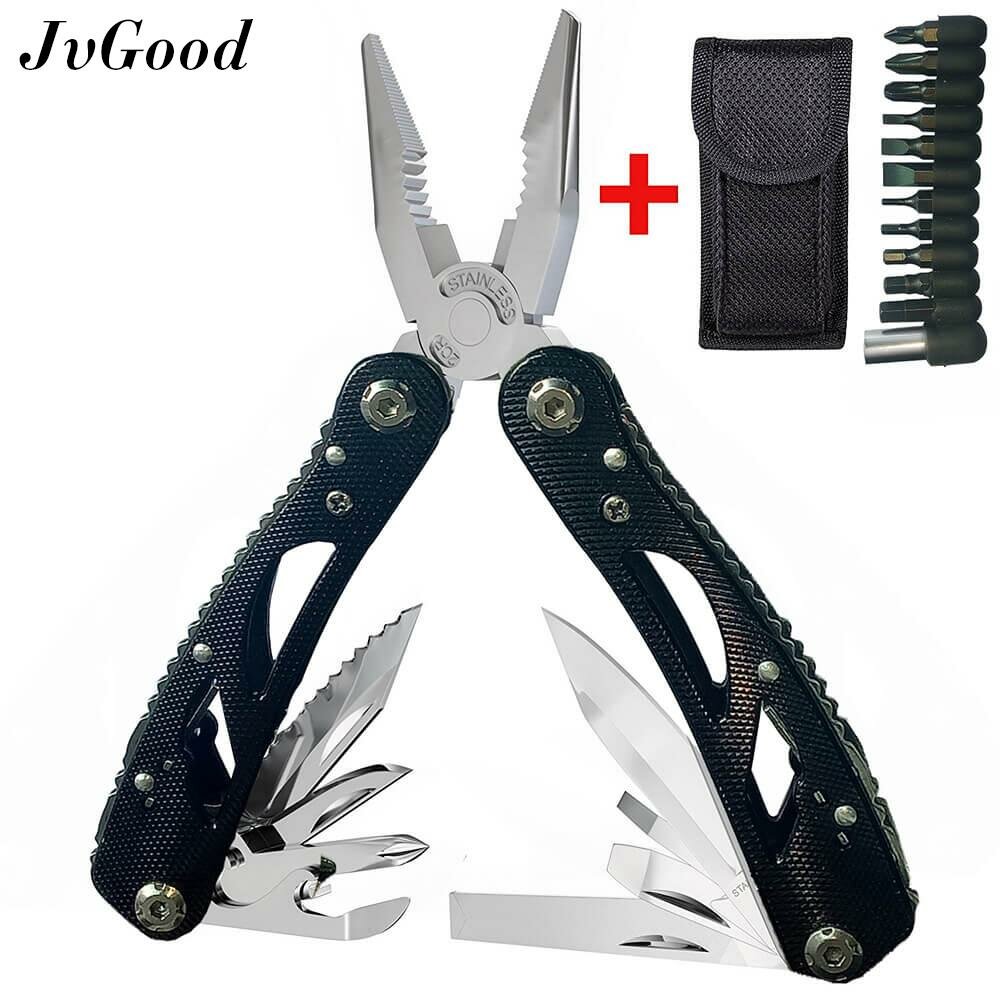 JvGood Multi tool 24-in-1 и электрические плоскогубцы, универсальный электрический ручной инструмент с набором сменных бит