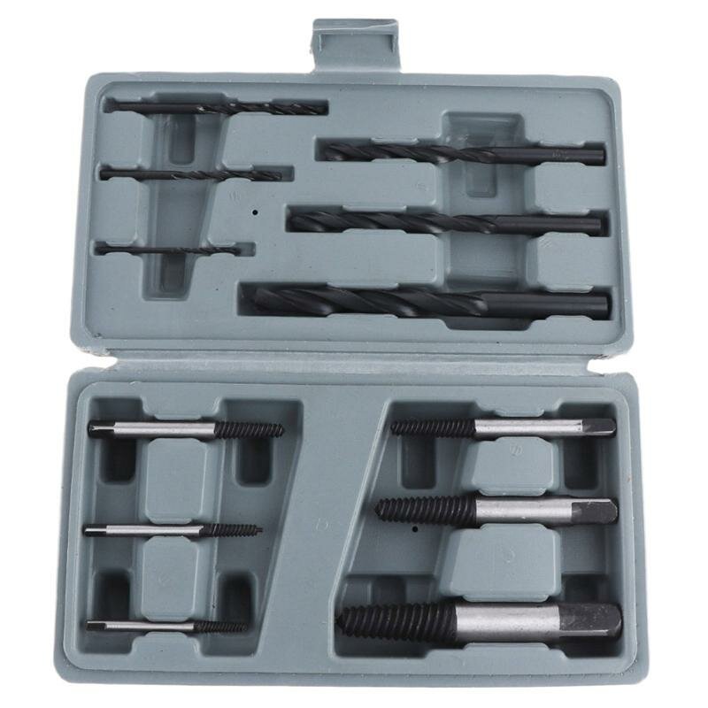 6 шт. экстрактор для удаления поврежденных сломанных винтов, болтов, шпилек, инструмент для легкого извлечения сверла + 6 шт. набор спиральных сверл