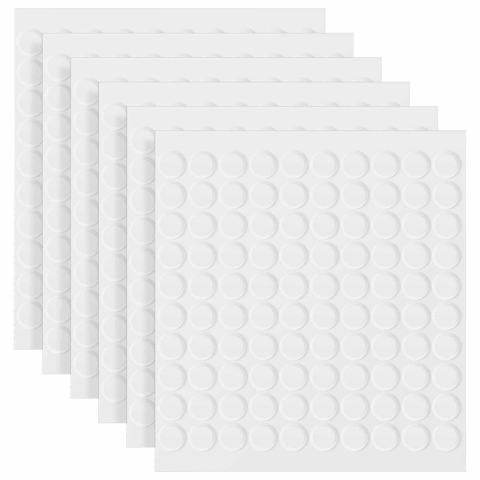 Удобные Прозрачные Клейкие Точки Для Ремонта И Декора 600pcs Размер 1 00X1 00X0 50Cm