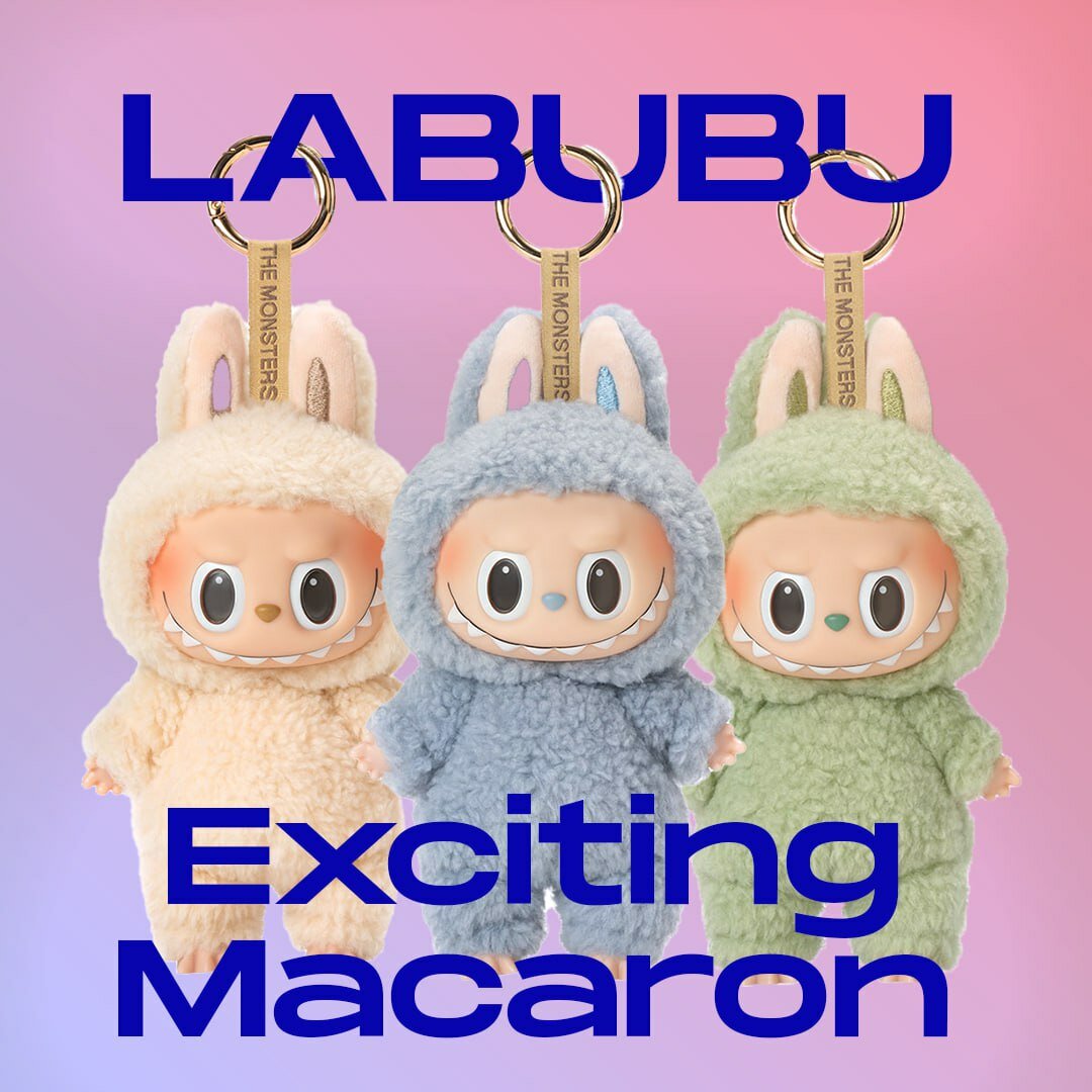 Оригинал POP MART Игрушка-сюрприз LABUBU THE MONSTERS Exciting macaron Series, 3е поколение, брелок\коллекционная