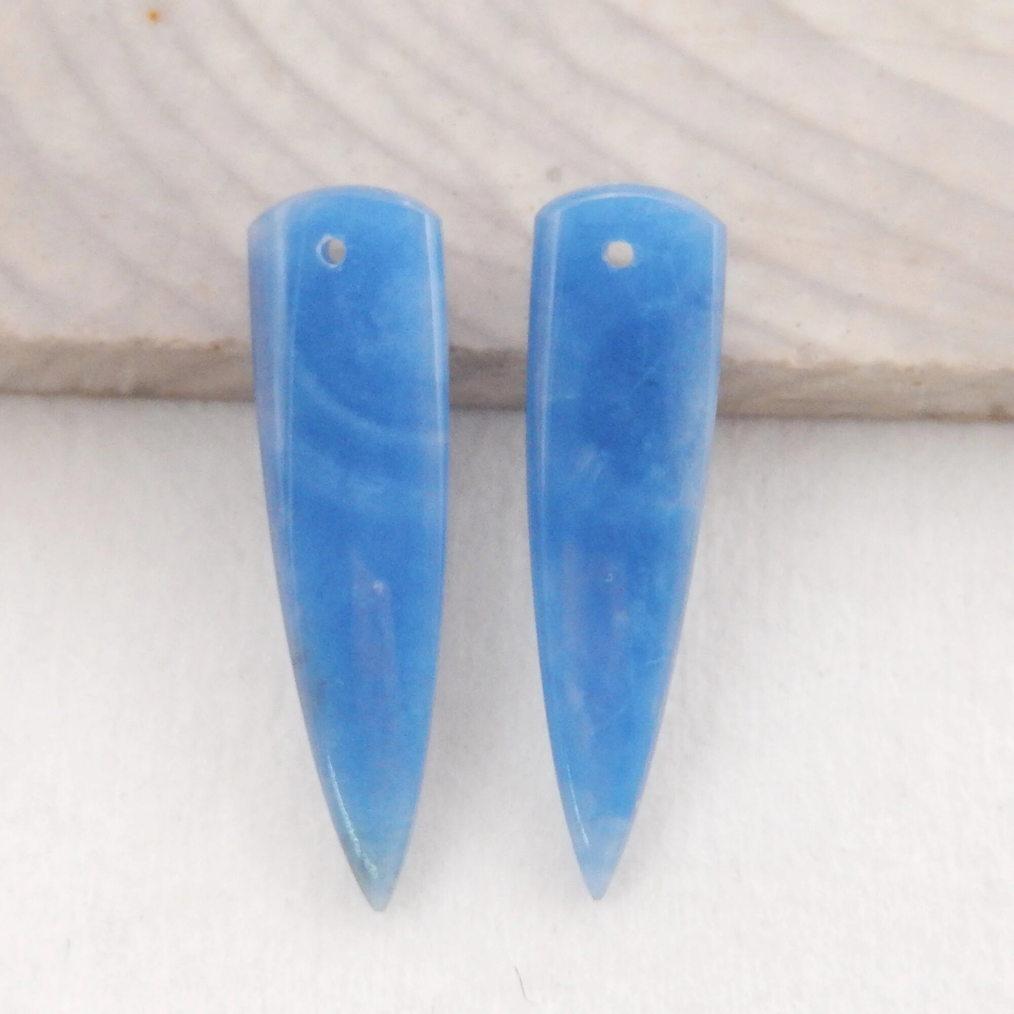 Серьги из голубой яшмы B&F для изготовления украшений