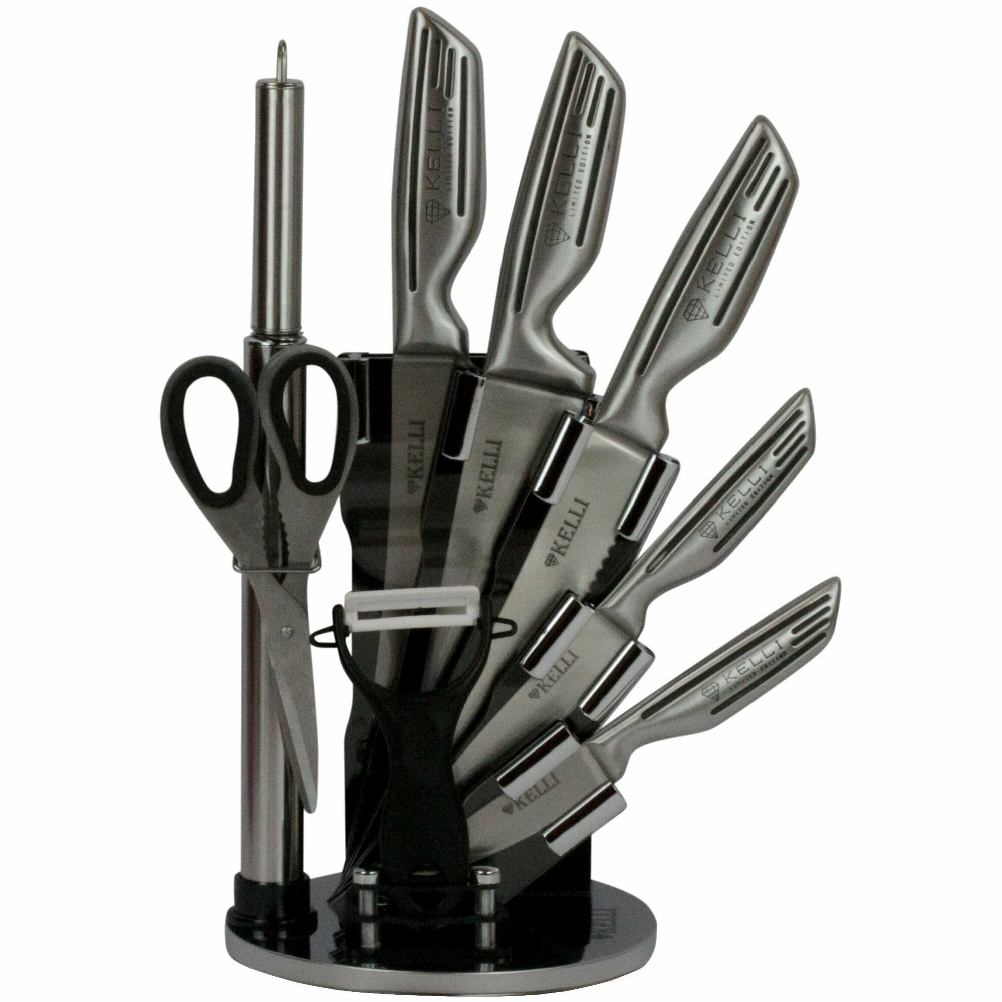 Набор ножей кухонных и ножниц KL-2124