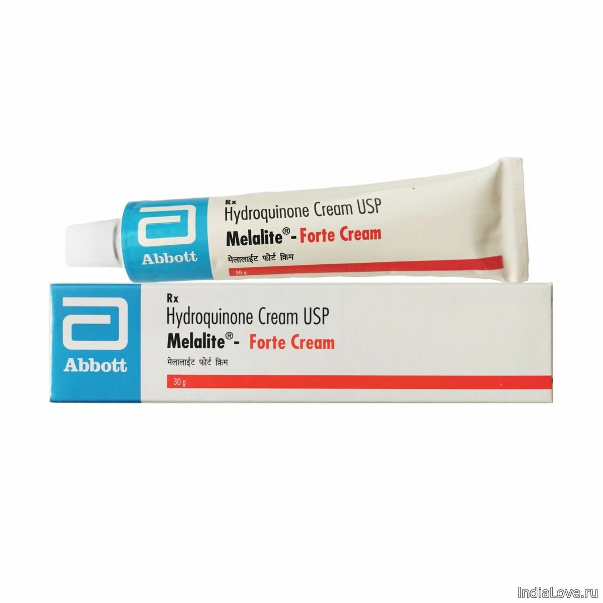 Крем отбеливающий с гидрохиноном мелалайт форте / HYDROQUINONE CREAM USP MELALITE FORTE CREAM , ABBOTT, 30 гр