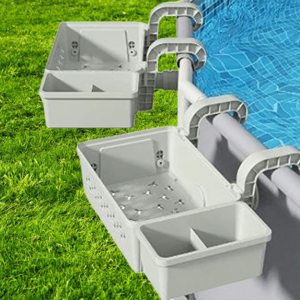 Подвесные корзины для хранения у бассейна с подстаканниками для большинства надземных бассейнов