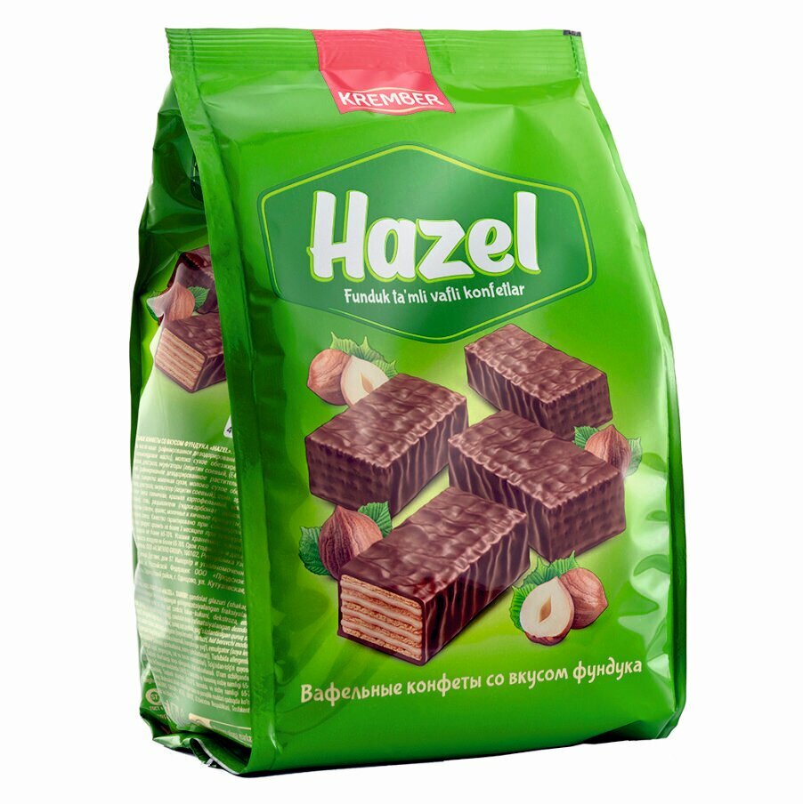 HAZEL Конфеты вафельные со вкусом фундука 255 г