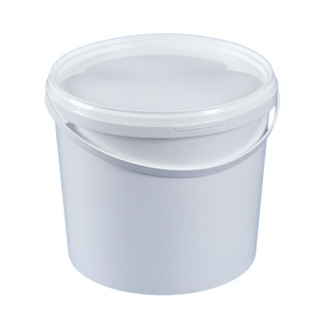 Ведро пластиковое герметичное 11л, белое, с крышкой и замком