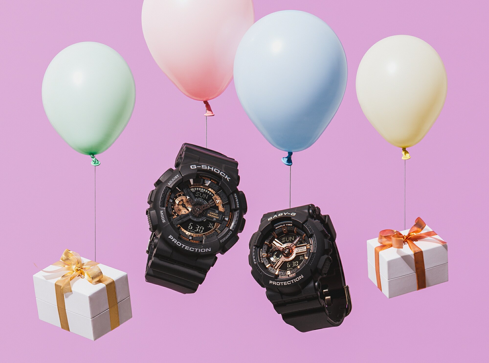 Наручные часы CASIO, черный, золотой — фото 1