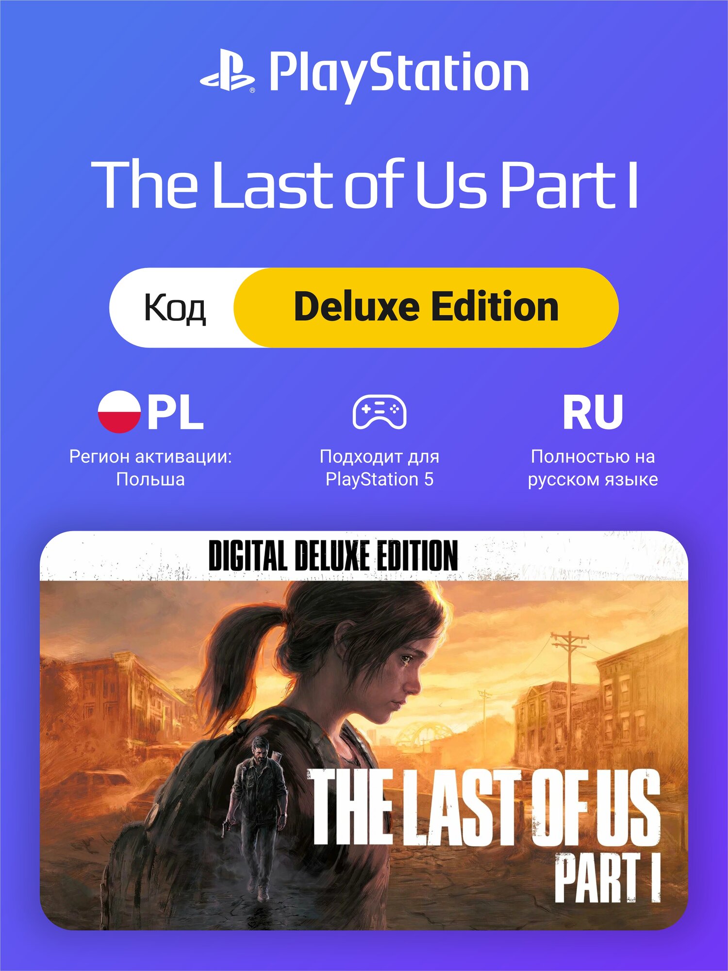 The Last of Us Part I Digital Deluxe Edition на PS5 (Цифровой код, регион: Польша)