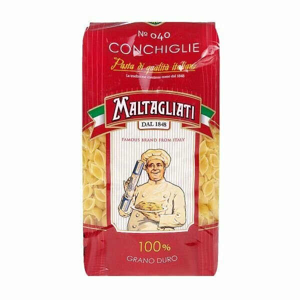 Макароны Maltagliati №040 ракушка мелкая 450г 4шт