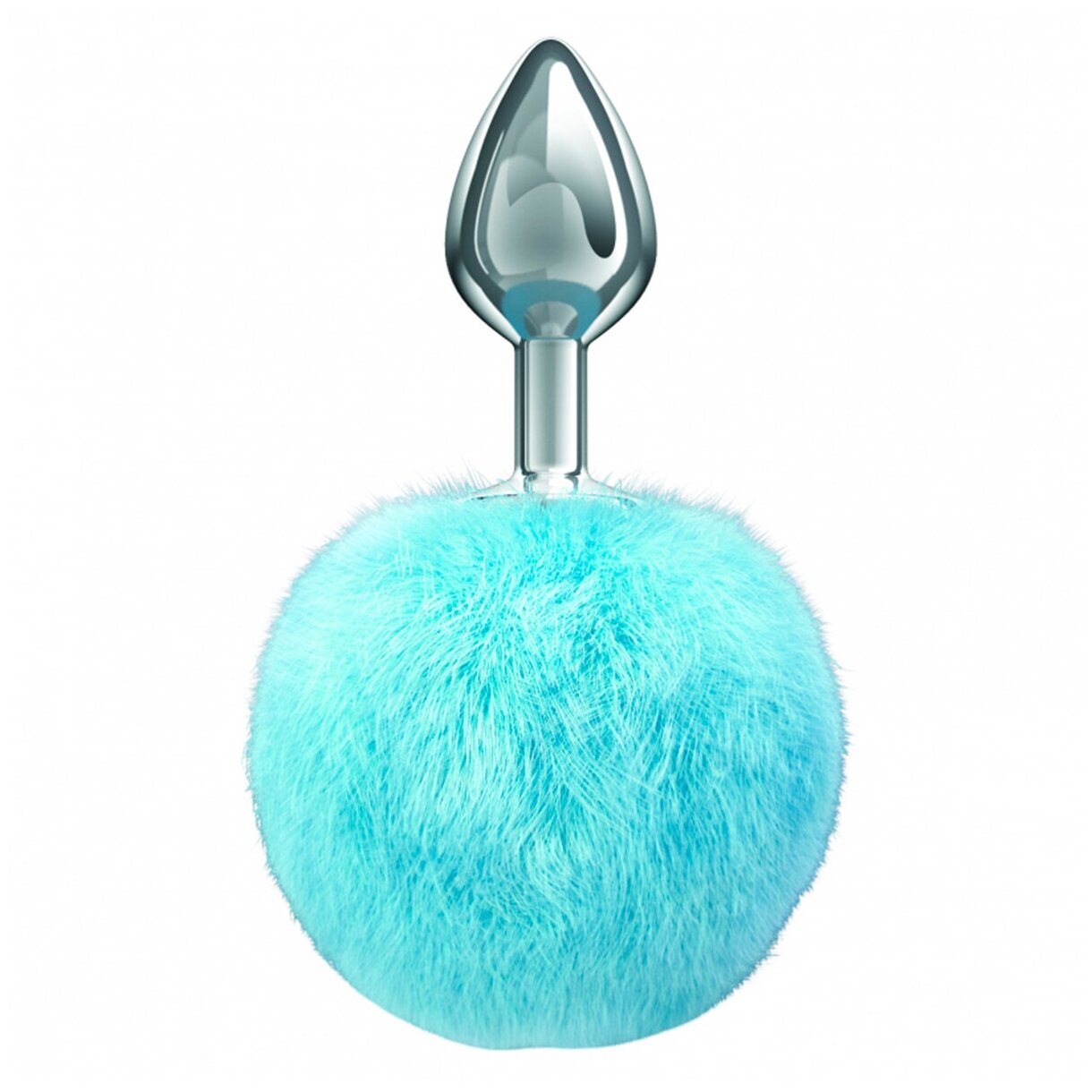 Анальная Пробка с Хвостом Diamond Twinkle Blue, голубая, 4018-03lola