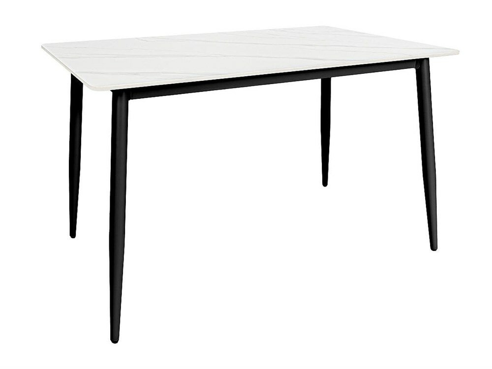 VVT Стол Uni-Form-S2.2B, столешница Каменная плита White Matt, каркас Сталь SBlack, 727*1300*700 SBlack/White Matt Marble