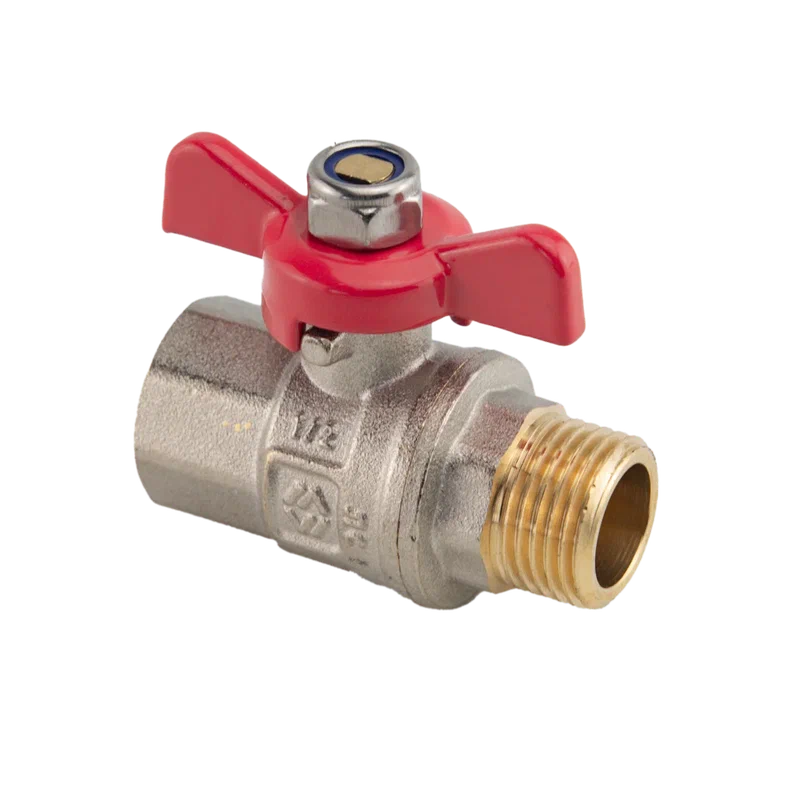 MVI Кран шаровой полнопроходной 3/4" ВР/НР, бабочка