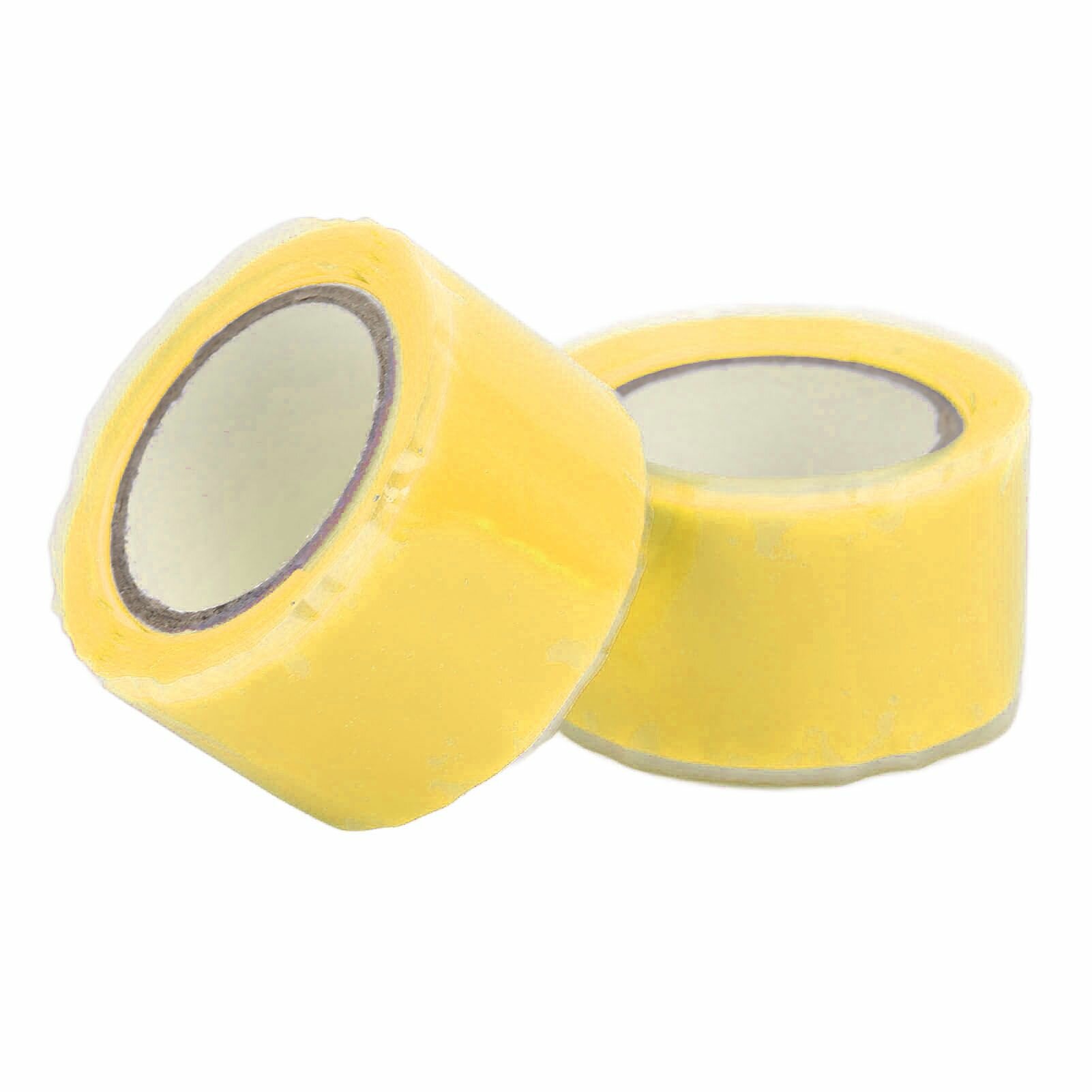 2 шт. самоклеящиеся силиконовые ленты, изоляционная водонепроницаемая клейкая лента для ремонта водопроводных шлангов, желтая