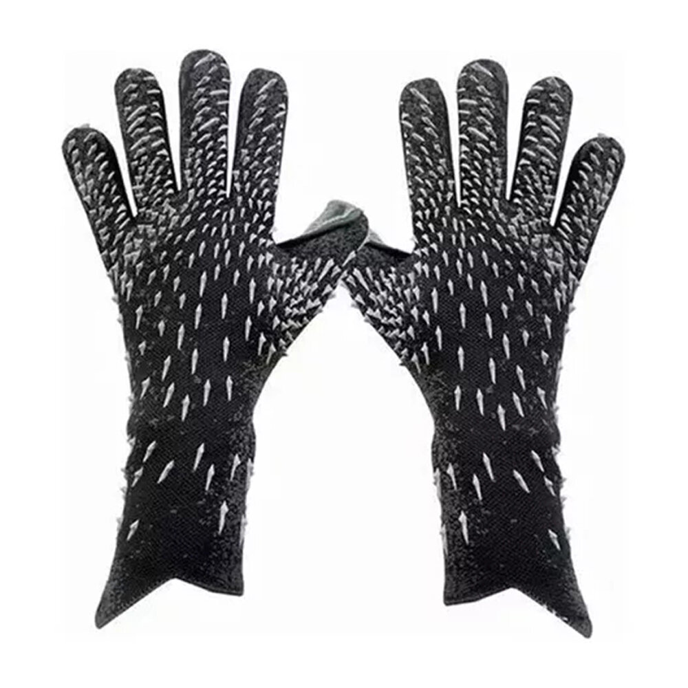 Рукавицы вратаря для футбола Thickened Breathable Anti-Slip Latex Training, цвет Черный/Красный (выбор), материал натуральный латекс+нейлон, размеры 8#, 9#, 10# (выбор), для подростков и взрослых