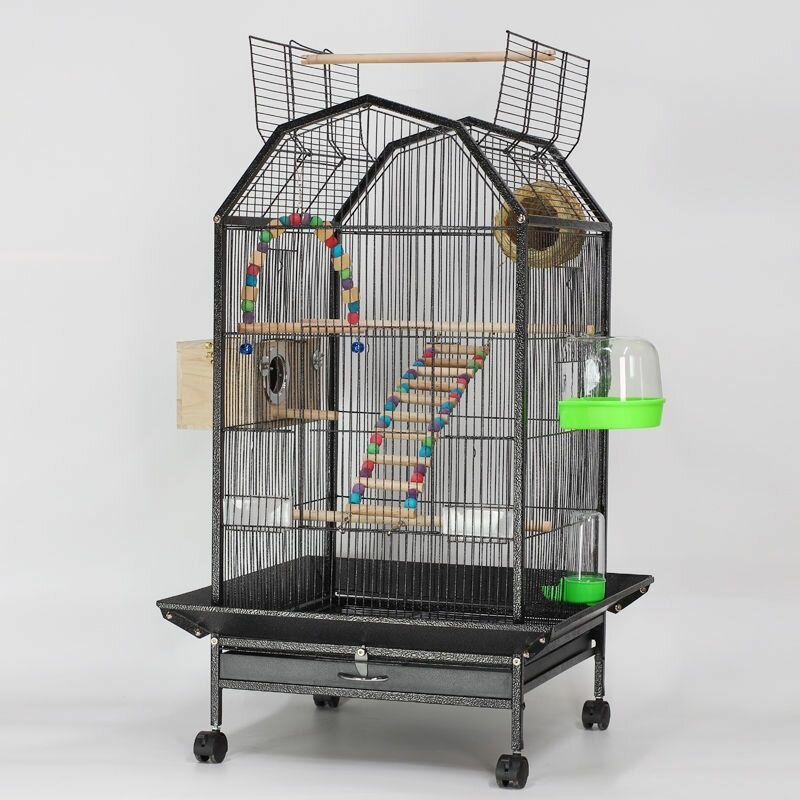 Клетка для птиц; черный металлик;101*45*44cm