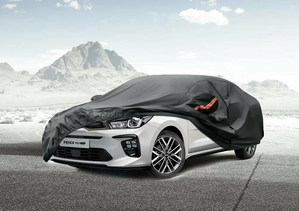 Чехол на автомобиль седан Kia Rio, Мембранные материалы, Ткань, 1 шт.
