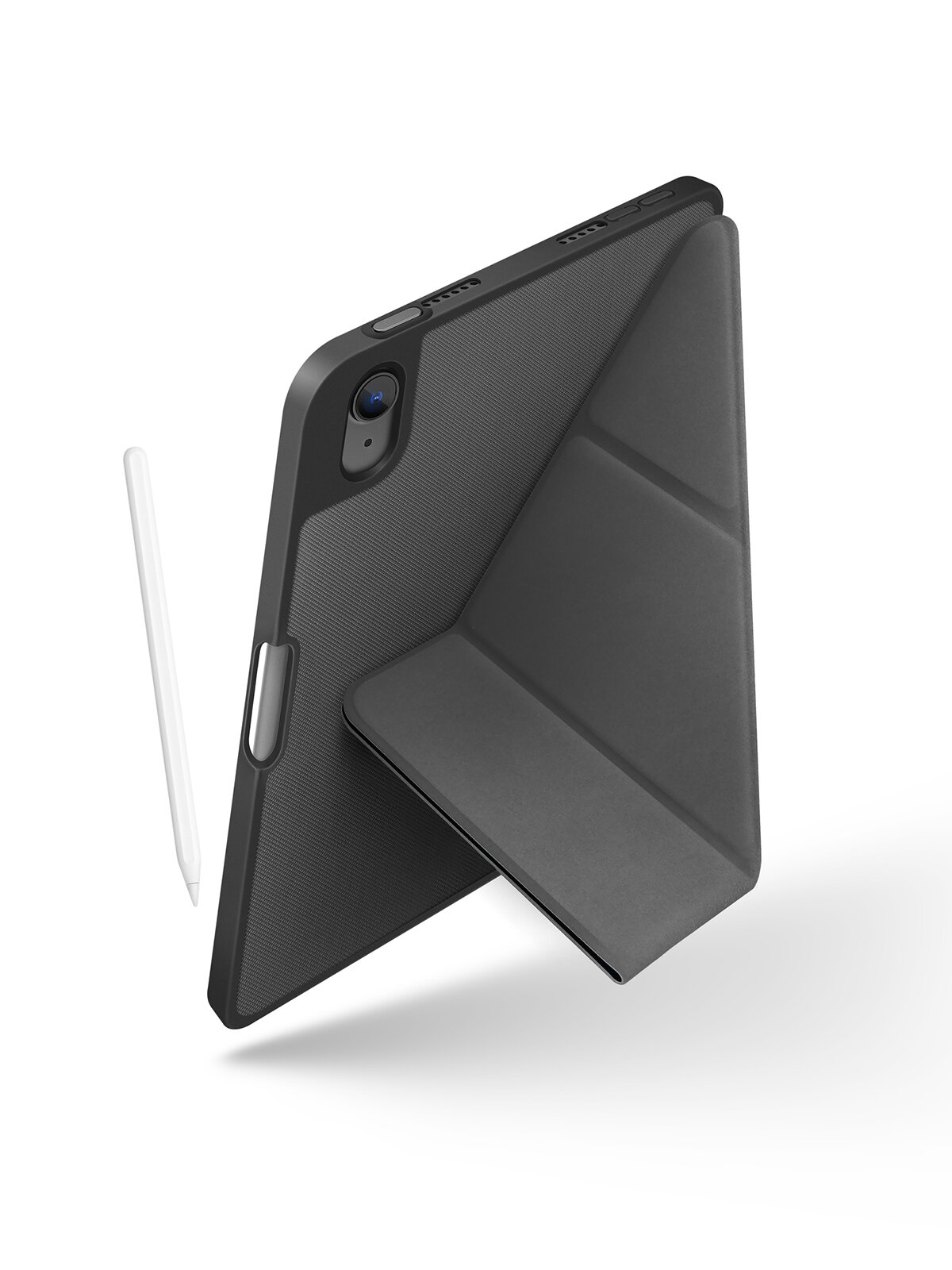 Чехол Uniq Transforma Anti-microbial для iPad Mini 6 (2021) / 7 (2024) с отсеком для стилуса, серый
