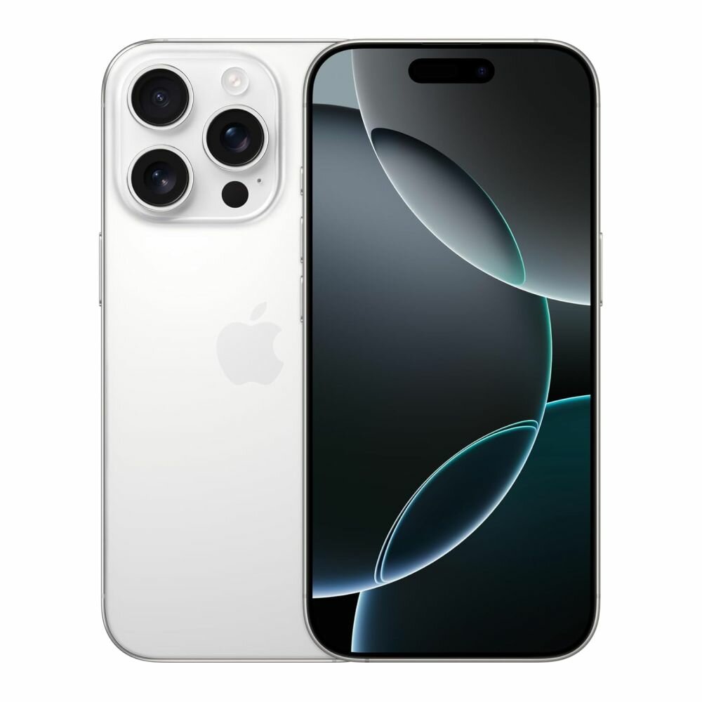 Смартфон Apple iPhone 16 Pro 128 ГБ, Dual: nano SIM + eSIM, ,белый титан