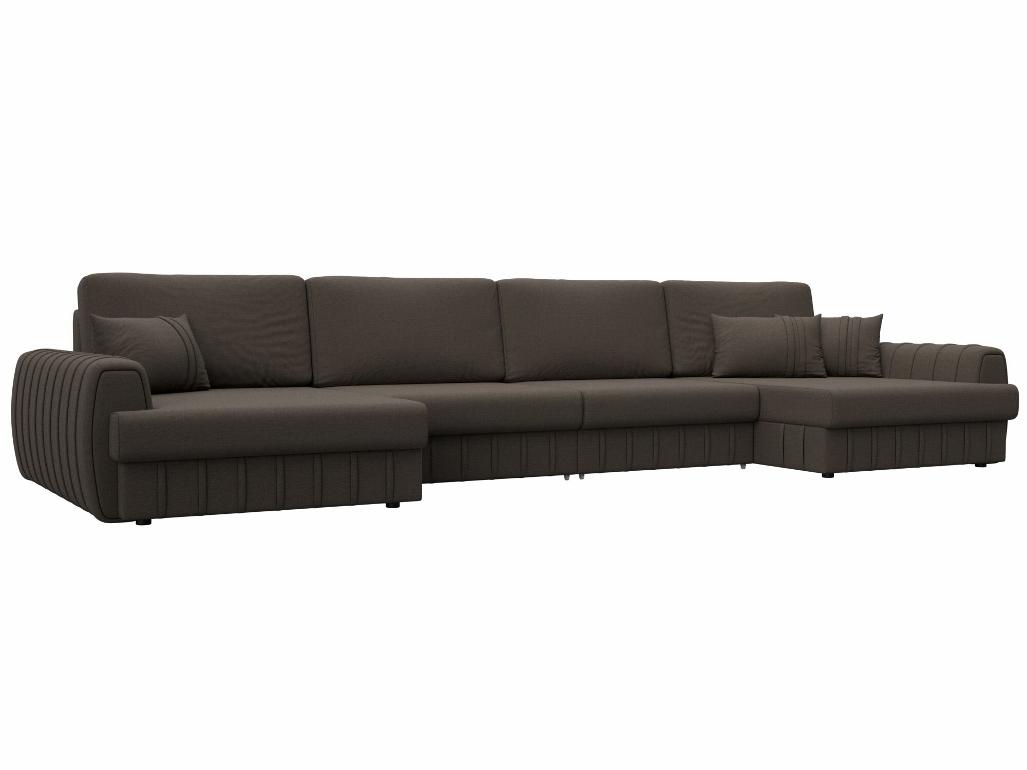 Диван П-образный Флоу НПБ Лонг, Рогожка