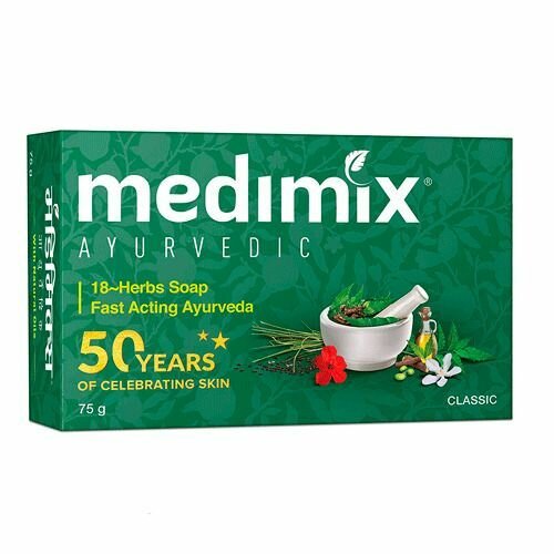 Аюрведическое мыло Медимикс 18 трав / Medimix 125 гр 4 ШТ ПО 125 гр.