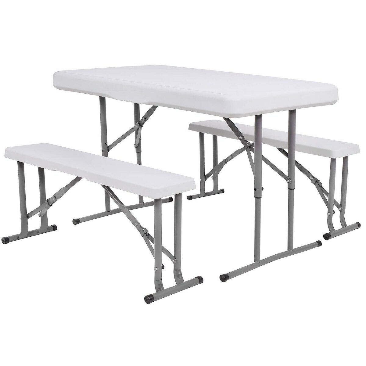 Комплект мебели Decathlon Springos, складной, стол 105x64x70 см, лавки 85x20,5x40 см