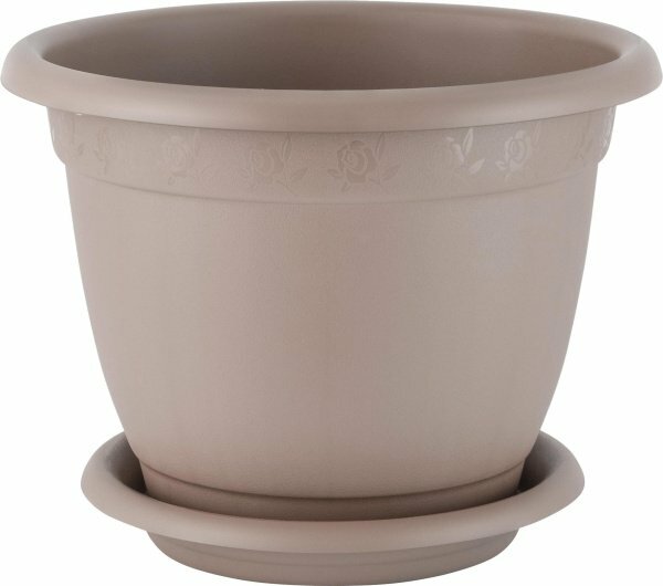 Горшок для цветов InGreen Aphrodite D 290 mm, 7,8л с подставкой №6, французский платан