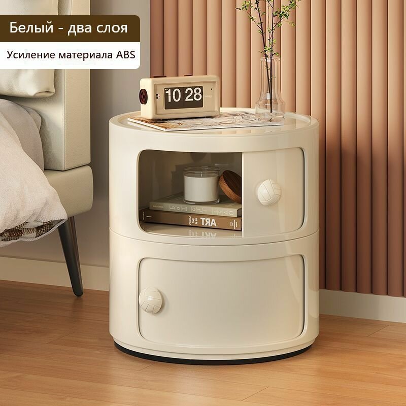 Тумба прикроватная круглаяСтолик кофейный круглый, приставной, 32X32X40