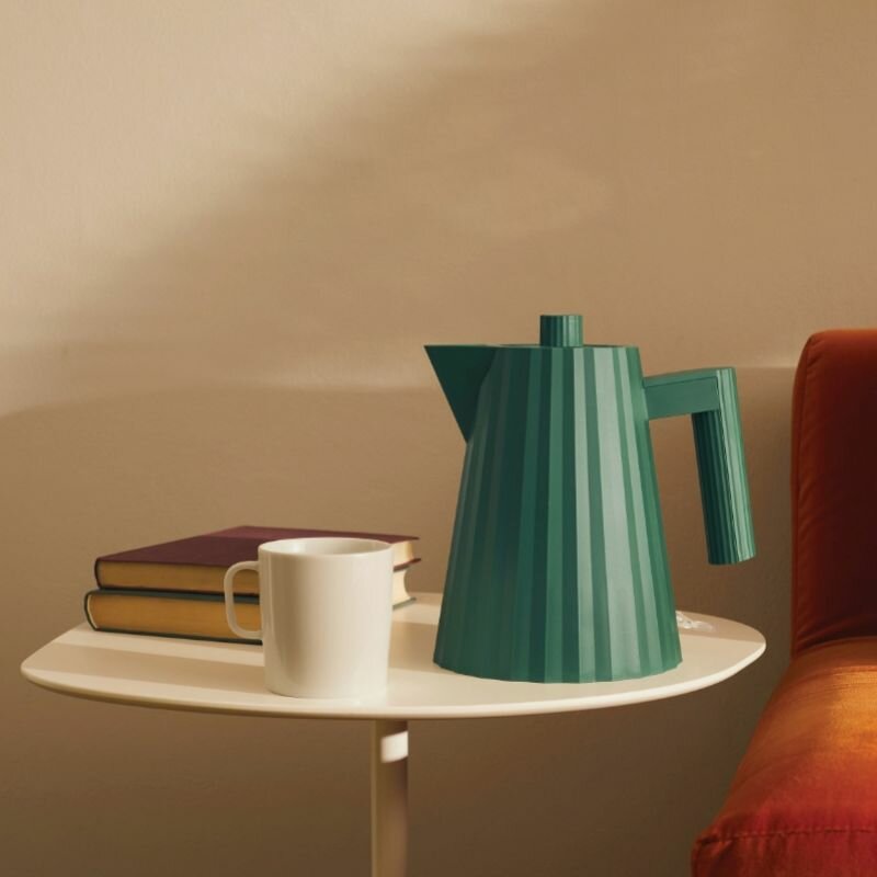 Электрический чайник Alessi Plisse 1 л, зеленый