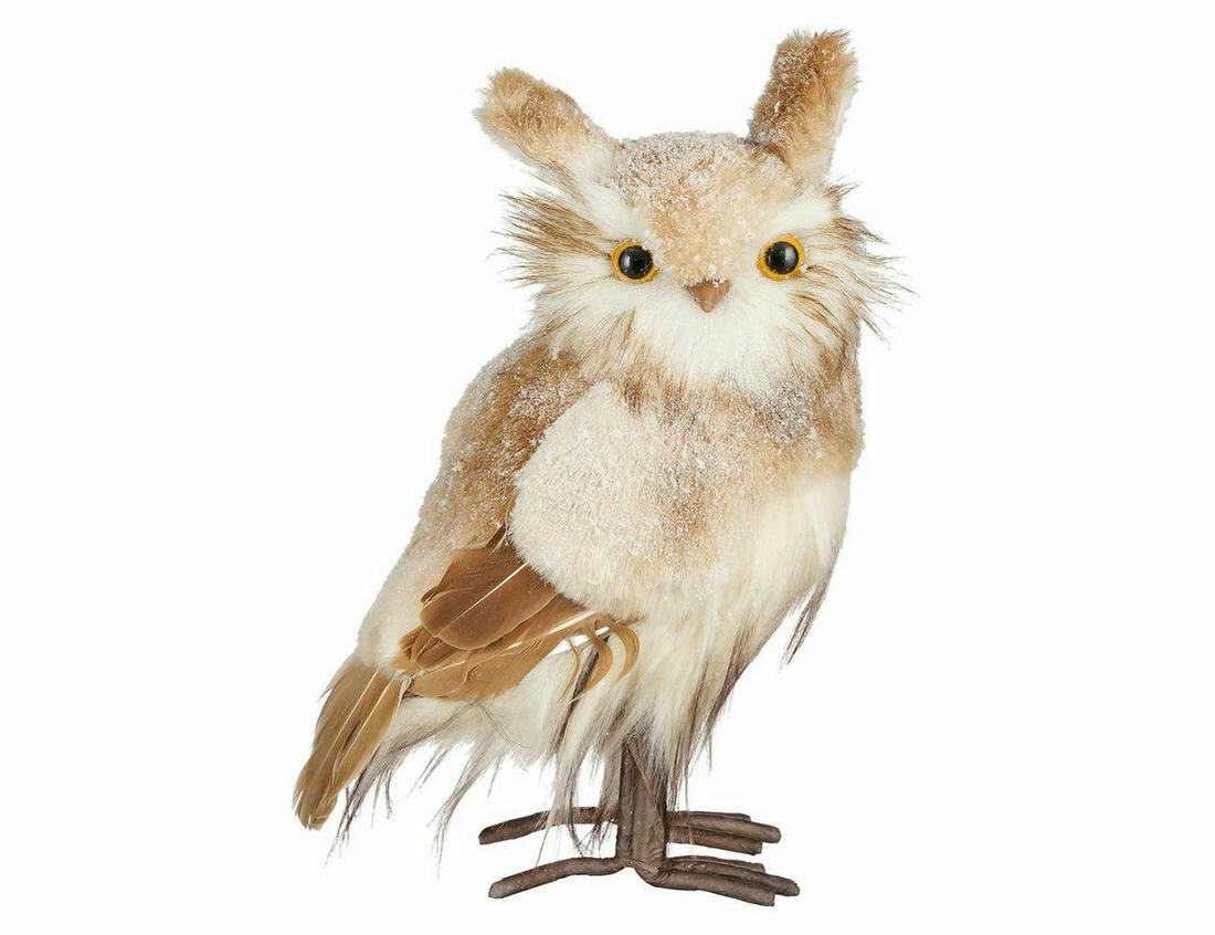 Декоративная фигура, перо, искусственный мех, 23 см, Edelman