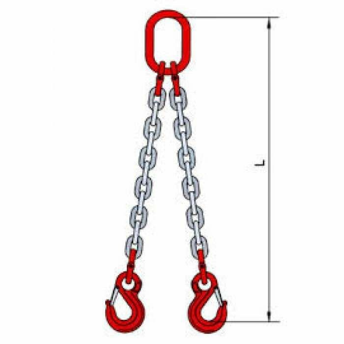 Строп цепной двухветвевой 2СЦ 2,8 т / 2 м ROMEK с укоротителем