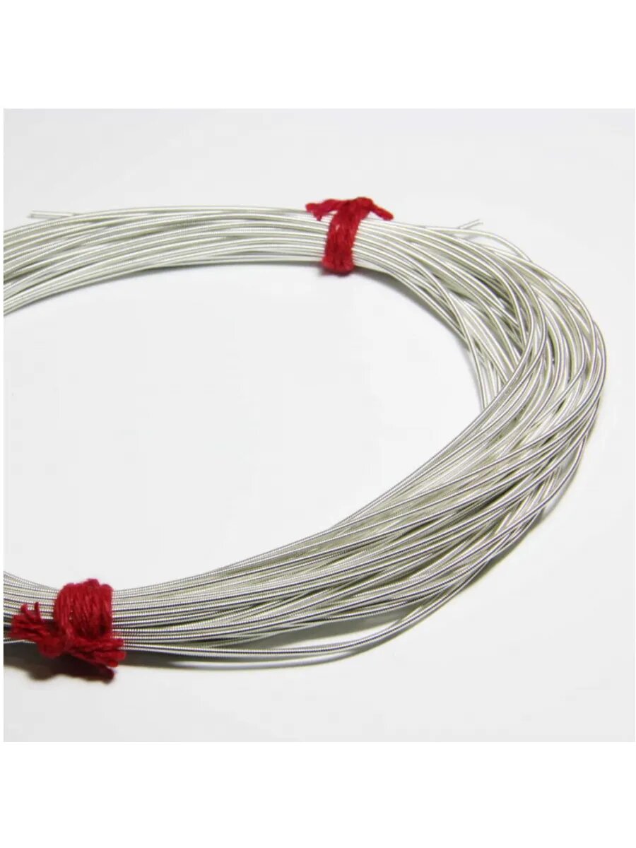 Серебристая жесткая канитель