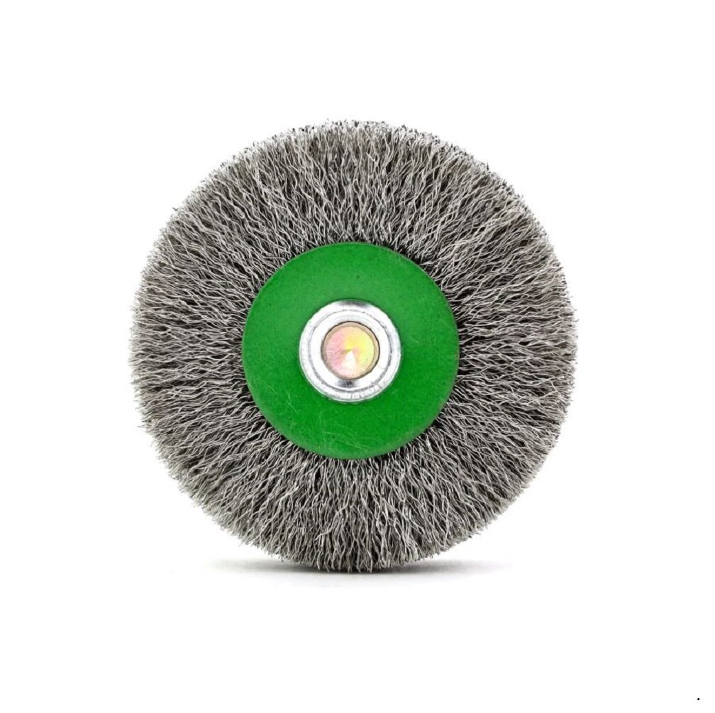 Щетка дисковая Д80*12 с хв-м д6, ворс гофр нерж сталь 0,30, до 15000 об/мин, OSBORN 507.361-0002